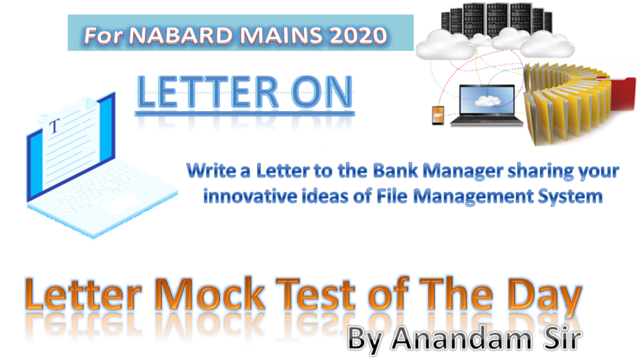 Letter Mock Of The Day | NABARD Mains 2020 | Test 7 - Bank whizz