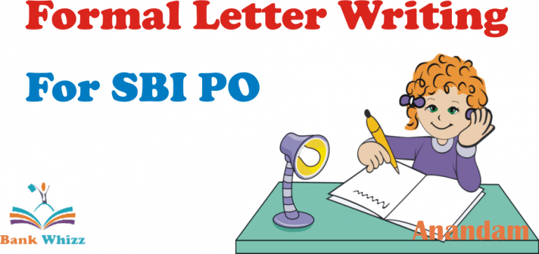 Formal Letter Writing for SBI PO Exam - Bank whizz